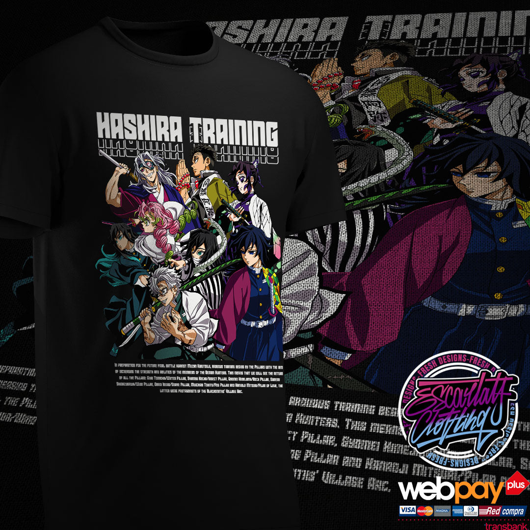 POLERA HASHIRAS TRAINING - KIMETSU NO YAIBA – ESCARLATA CLOTHING